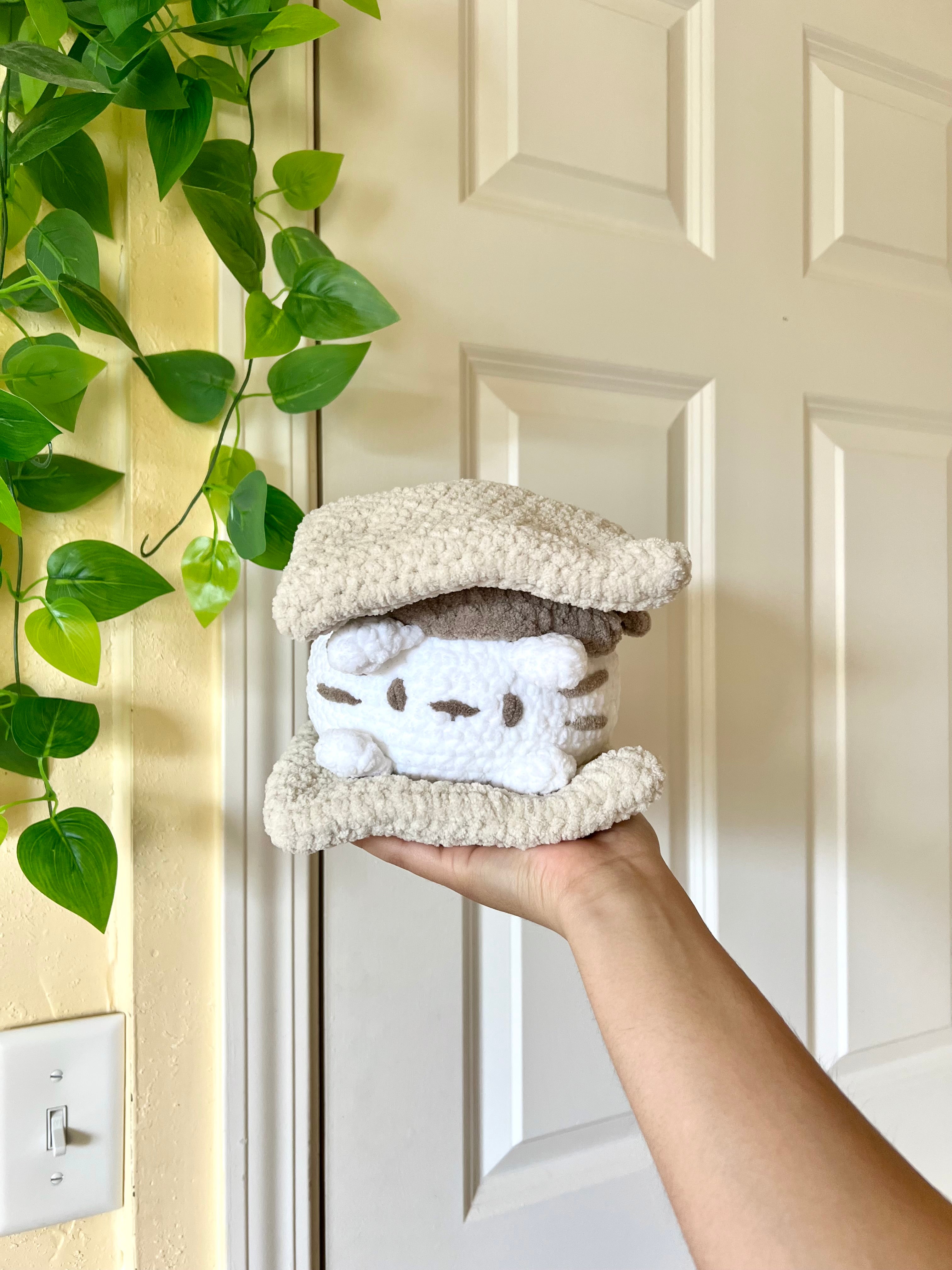 Pusheen as a smore – Cortes Crochets