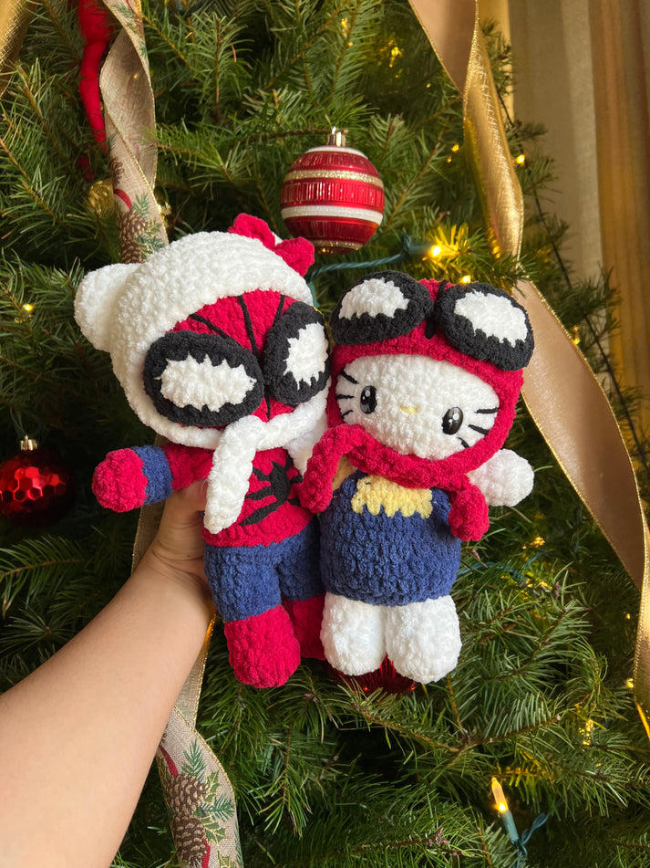 Spider-man & Hello Kitty – Cortes Crochets